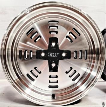 ≥ 15 inch 4x100 YKW Wheels Y5206 - Full Silver Machined Velgen — Banden ...