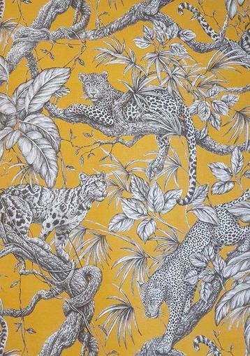 ≥ 300x280cm! Speciaal katoenorganisch stof met Leopardi - — Antiek ...