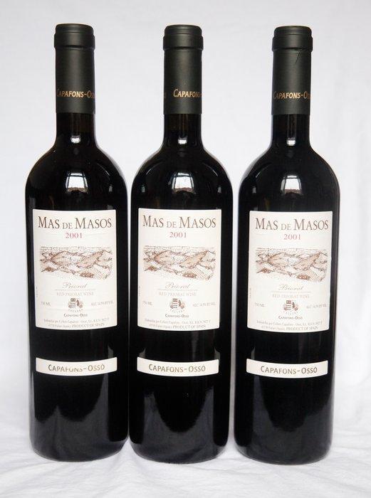 ≥ 2001 Capafons-Osso, Mas de Masos - Priorat - 3 Flessen (0.75 — Wijnen ...