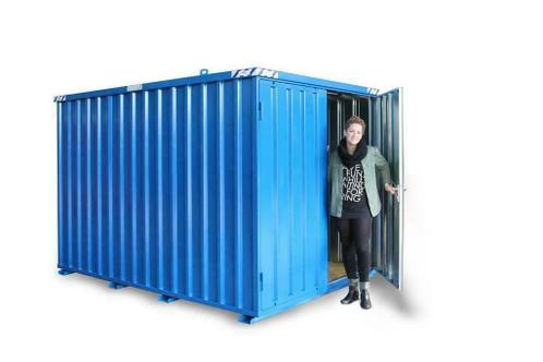 ≥ Blauwe Demontabele Container Unit - Opslag & Magazijn, Blauw ...