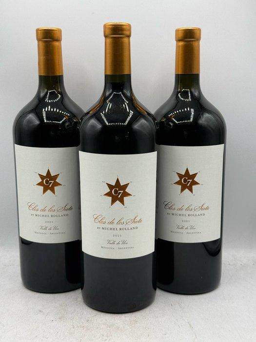 ≥ 2021 Clos de Los Siete Michel Rolland - Mendoza - 3 Magnums — Wijnen ...