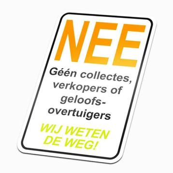 ≥ Nee anti colportage Sticker Wij weten de weg! *Nieuw — Stickers en ...